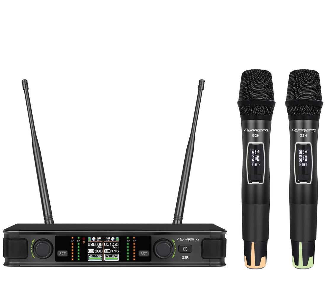 Dynatech G2 Dual Wirelss Microphone System – Pro Acoustic Centre